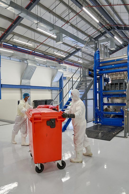 ECOSTERYL 125 : désinfection de déchets médicaux infectieux