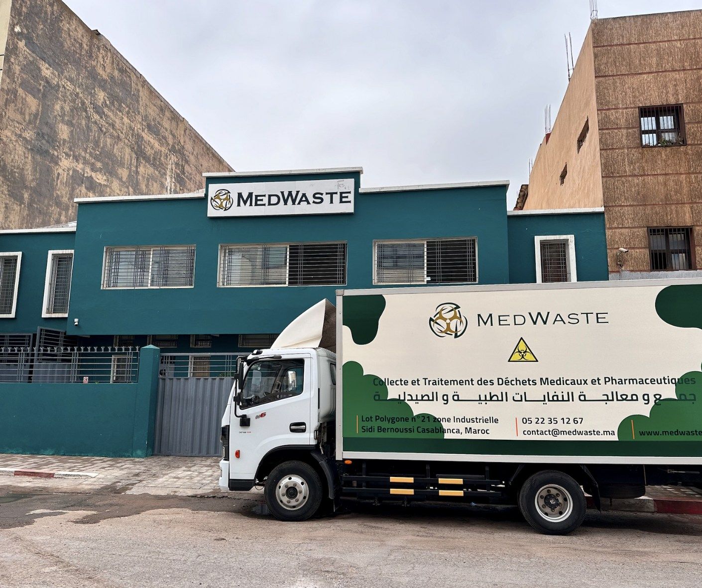 Medical infectious waste treatment centre in Casablanca.